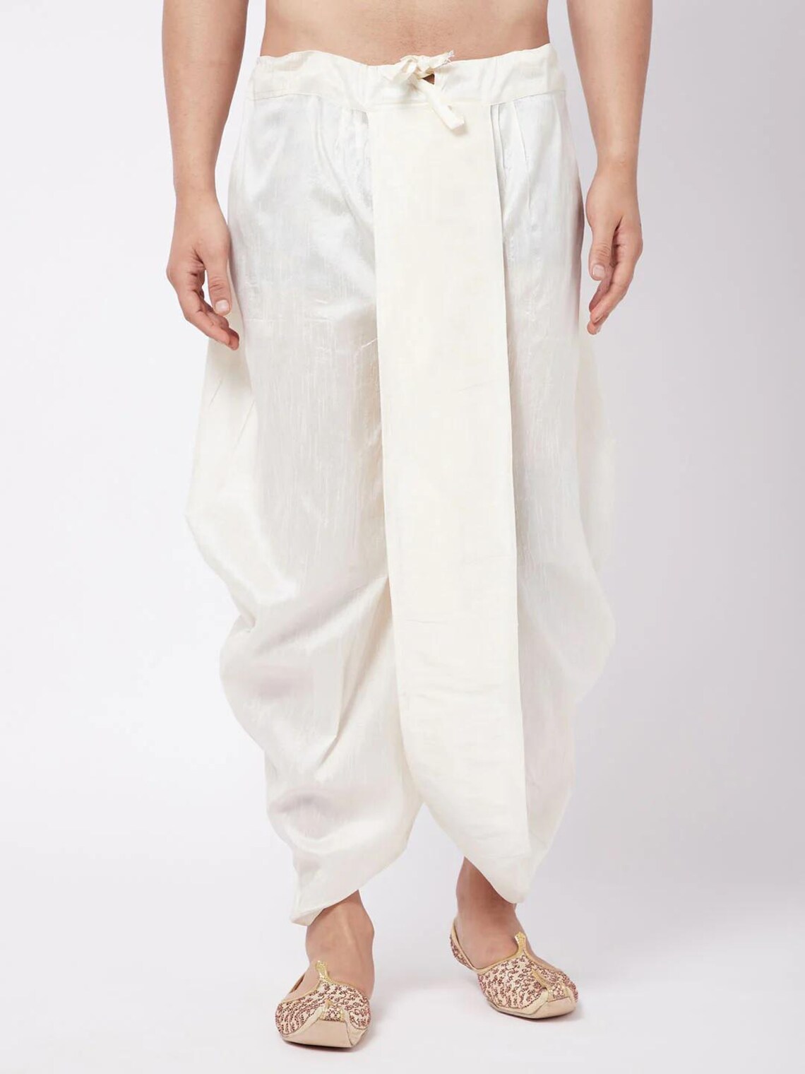 Dhoti Pants for Men, Raw Silk Dhoti Pyjama for Kurta, Traditional Dhoti ...