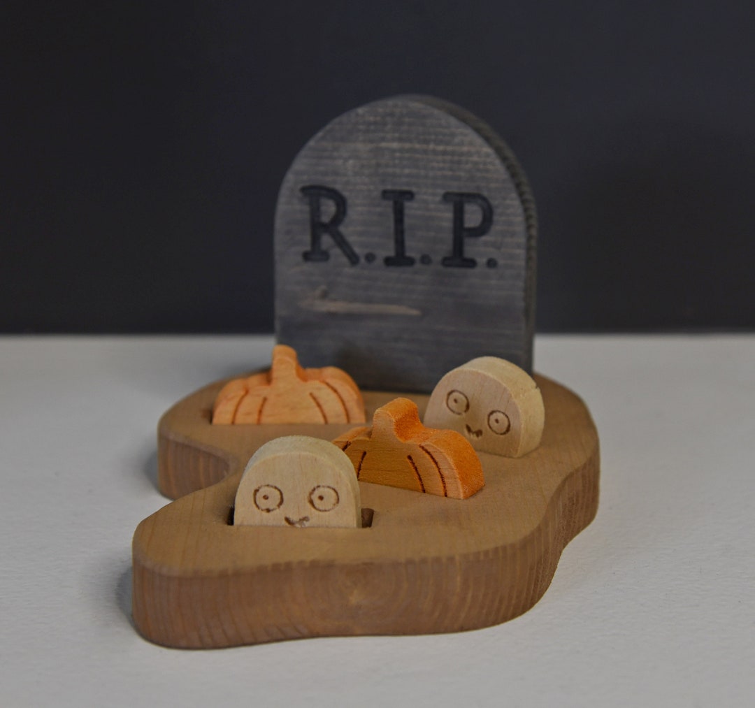 Halloween Graveyard Themed Flavored Balsa Chew Toy for Rabbits - Etsy ...