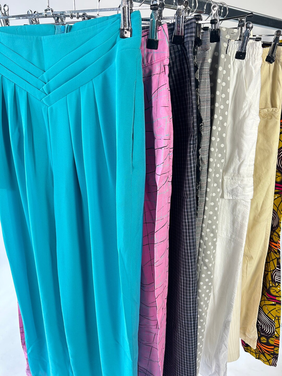 10x Vintage 80's Summer Pants Mix Bulk Lot Retro Clothing Curated ...