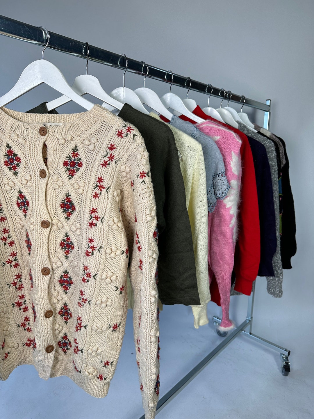 10x Vintage Application Jumpers Mix Bulk Lot Retro Clothing Curated ...