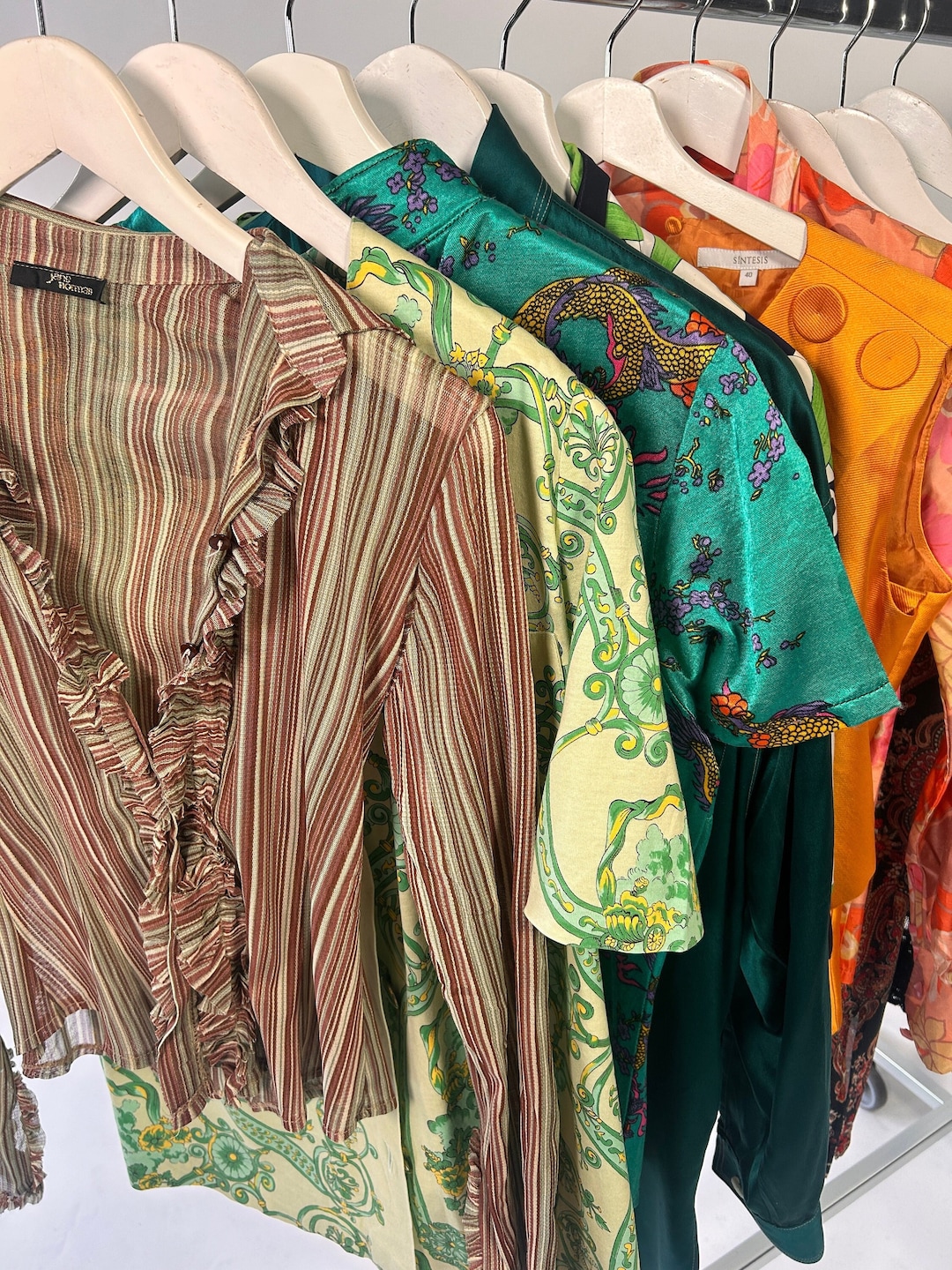 10x Vintage 70er, 90er, Y2K Mix Sammelposten Retro Kleidung Kuratiertes ...