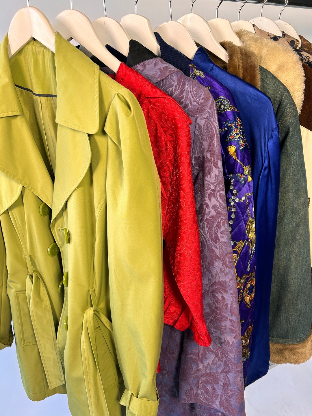 10x Vintage Jackets Mix Bulk Lot Retro Clothing Curated Original ...