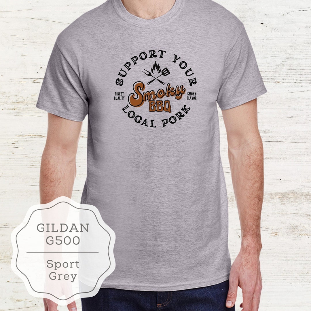 BBQ Shirt, Support Local Pork, BBQ Tshirt, Grilling Shirt, BBQ ...