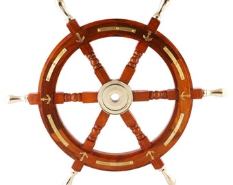 Home Decor Faux Nautical Ship Wheel Stage Prop Unique Birthday Gift ...