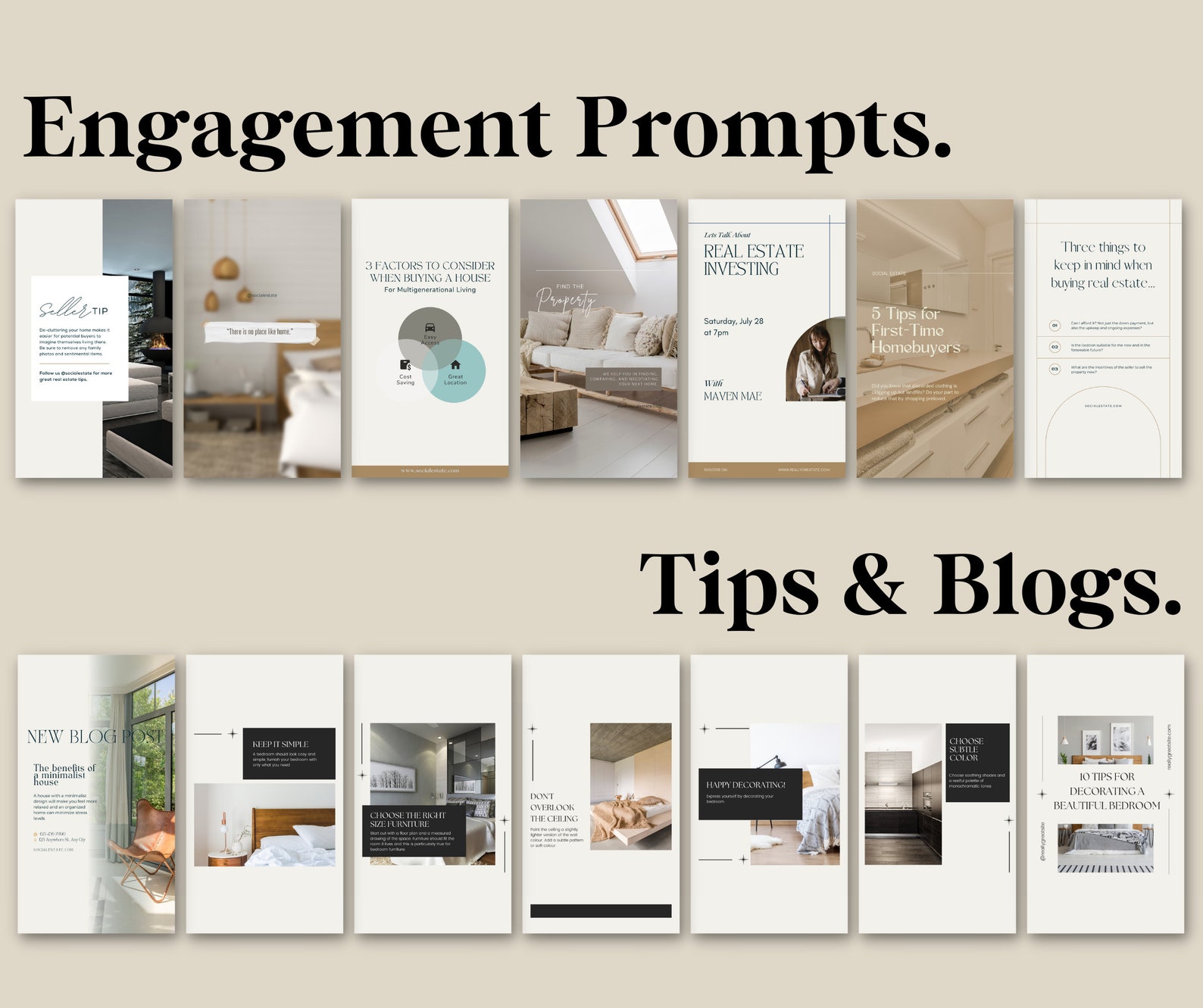 100 Story Templates for Realtors | Real Estate Agent Instagram ...