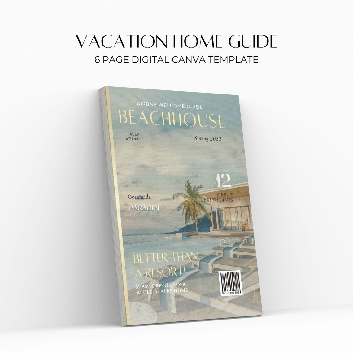 Airbnb Welcome Guest Book Template | Editable Airbnb Canva Template ...