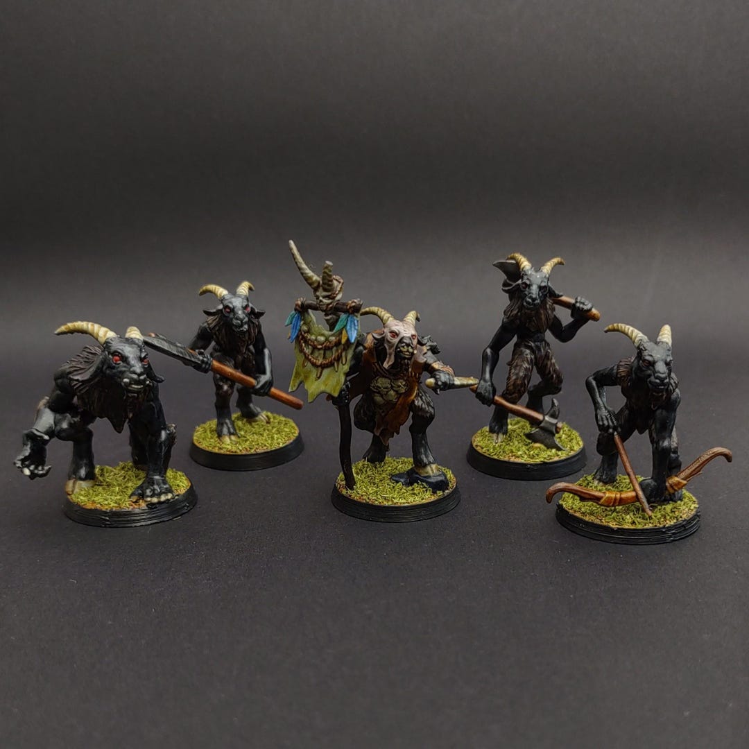 Goatman and Weregoat Miniature (28mm 3D Printed Resin) | Dnd ...