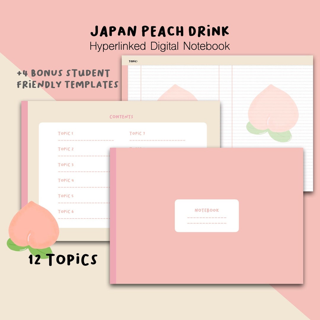 Kawaii Digital Notepaper Templates Student Notepaper - Etsy
