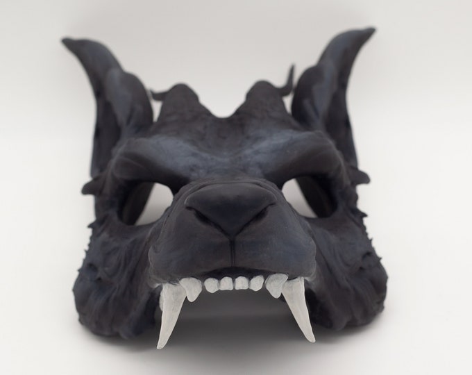 Black Wolf Mask Wolf Mask Halloween Cosplay, Animal Masks Halloween ...