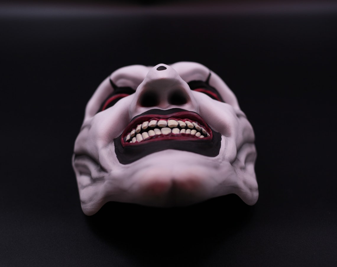 Horror Clown Marilyn Manson Mask - A Unique Hand Painted Piece - Etsy