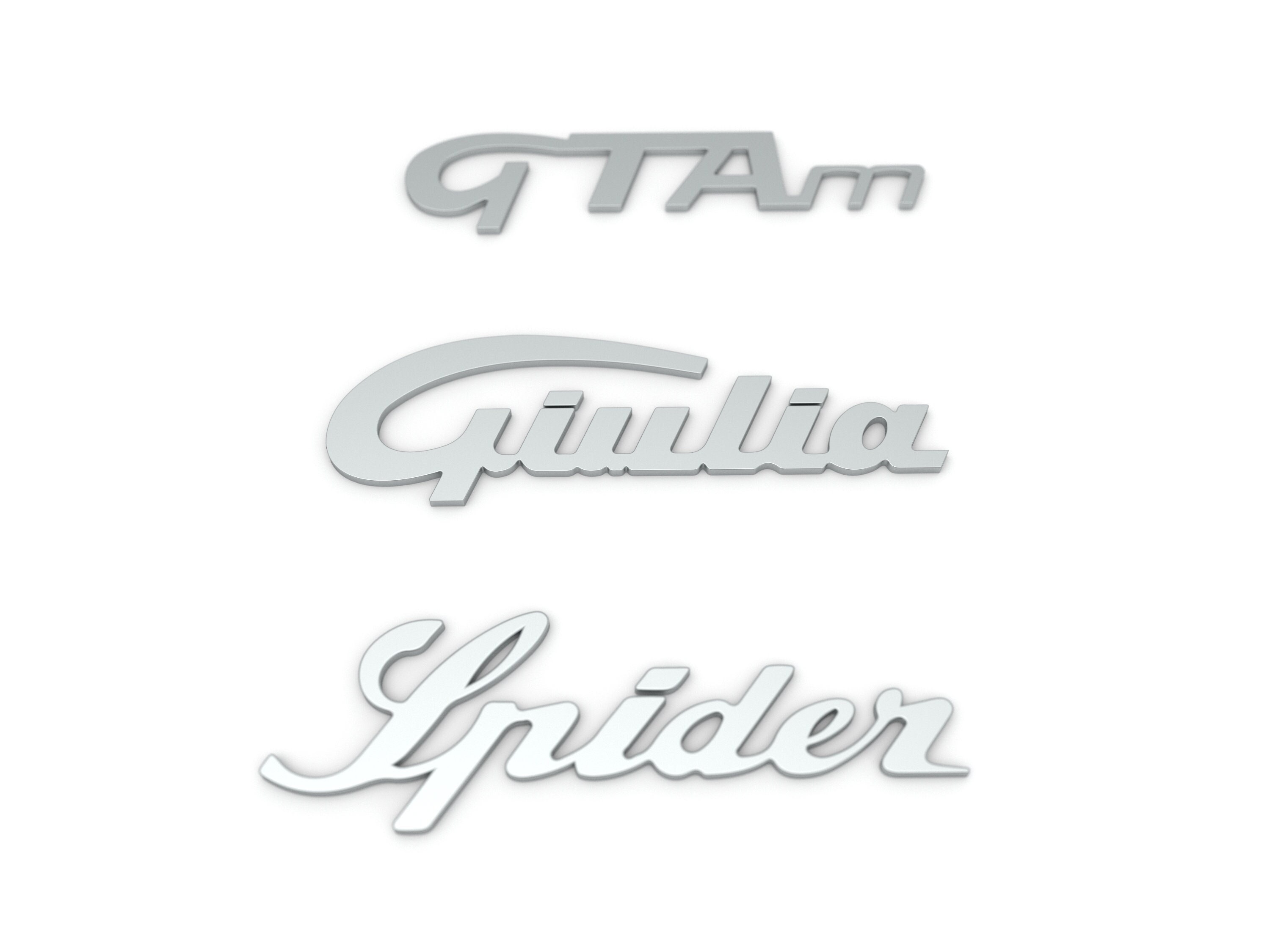 Gtam / Giulia / Spider Alfa Romeo Logo Emblems - Etsy