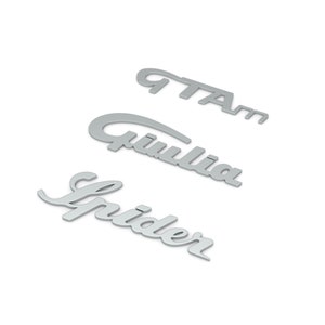 Gtam / Giulia / Spider Alfa Romeo Logo Emblems - Etsy