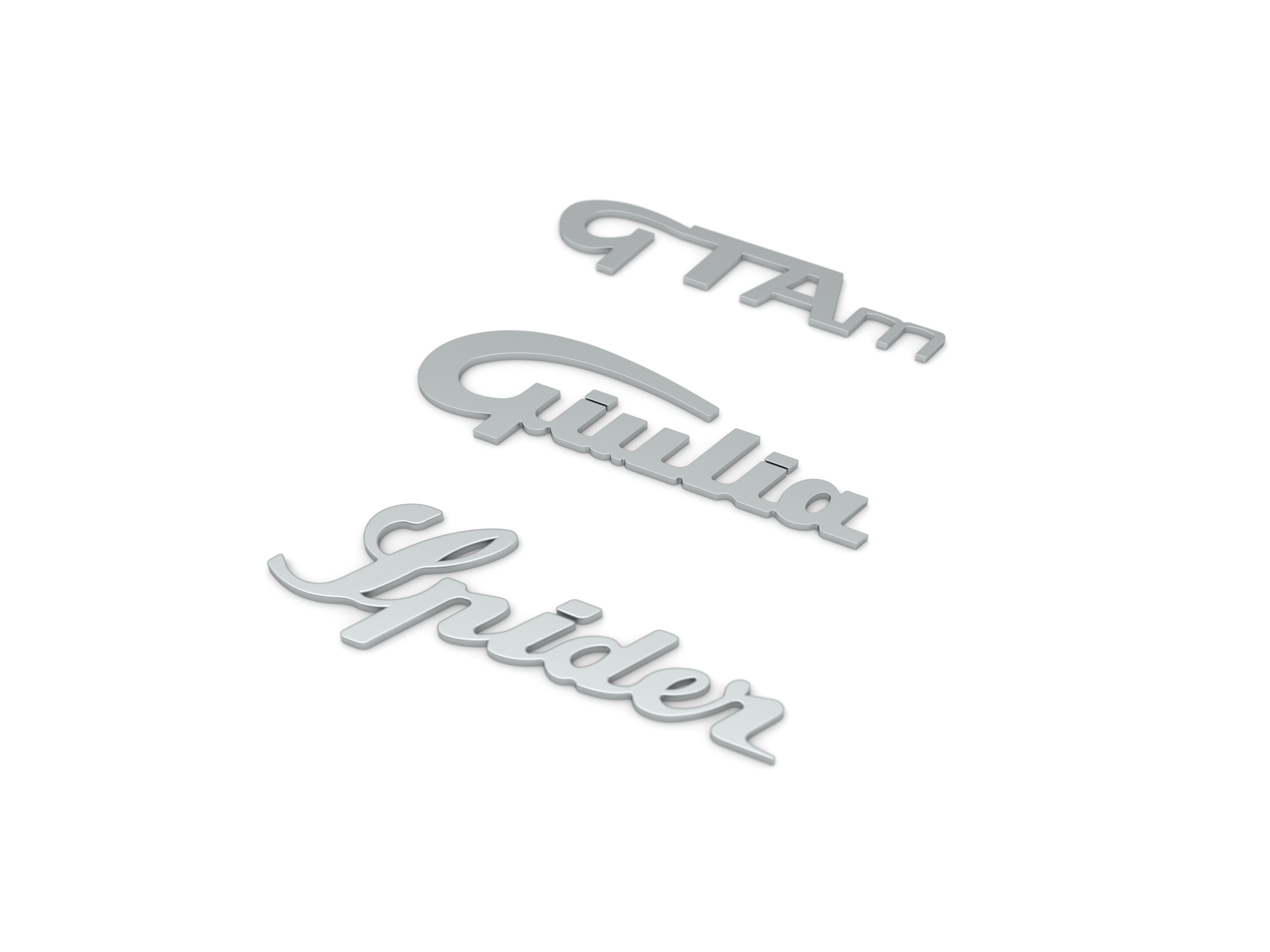 Gtam / Giulia / Spider Alfa Romeo Logo Emblems - Etsy