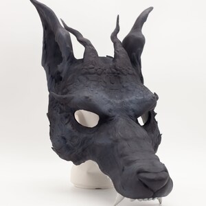 Black Wolf Mask - Wolf Mask Halloween Cosplay, Animal Masks Halloween ...