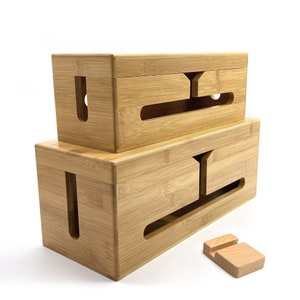 Madang 2 Wooden Craft Cable Tidy Box - Cable Management Box-37x14x14 ...