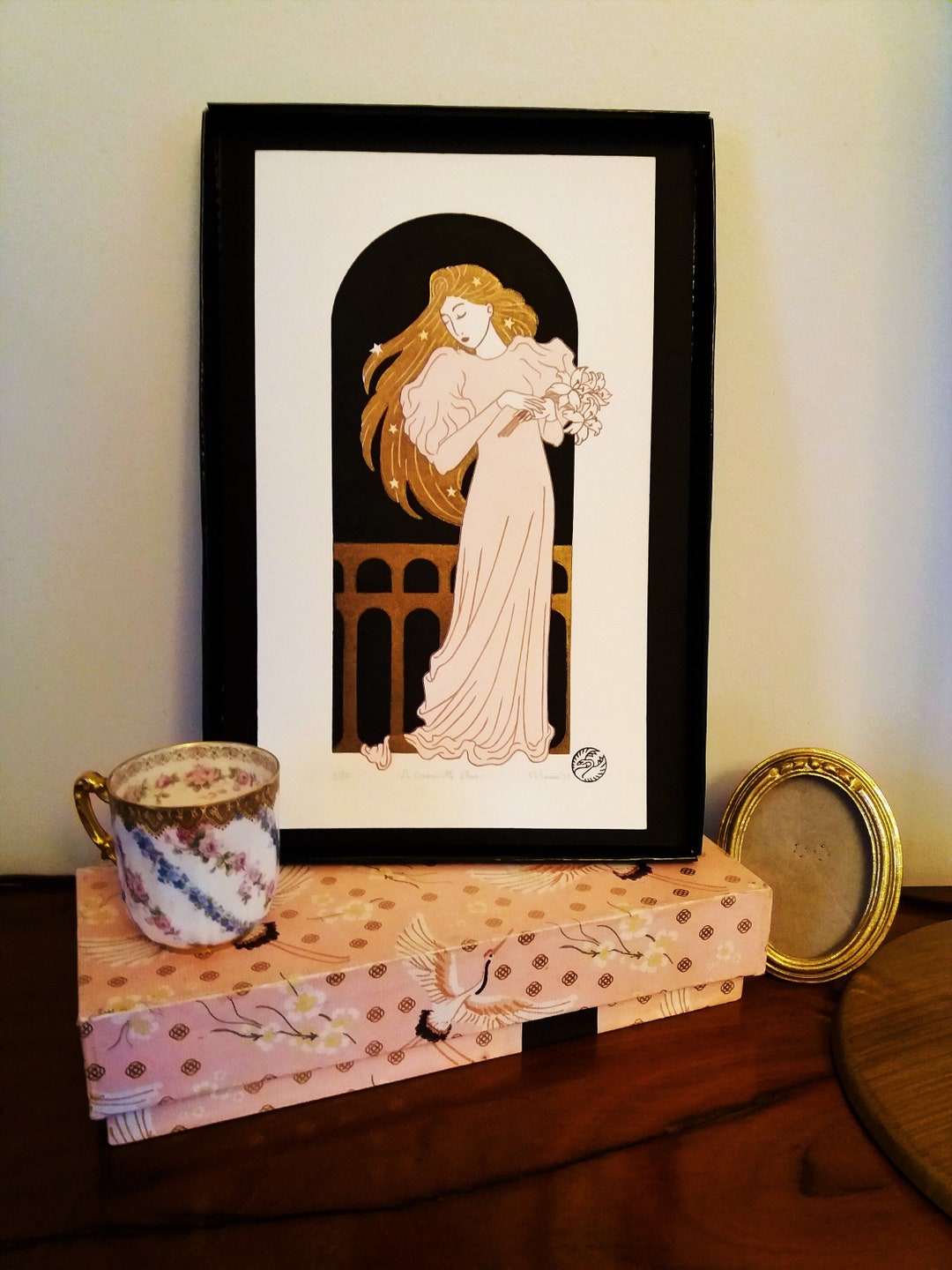 The Chosen Lady Hand-printed and Engraved Linocut Handmade Linocut ...