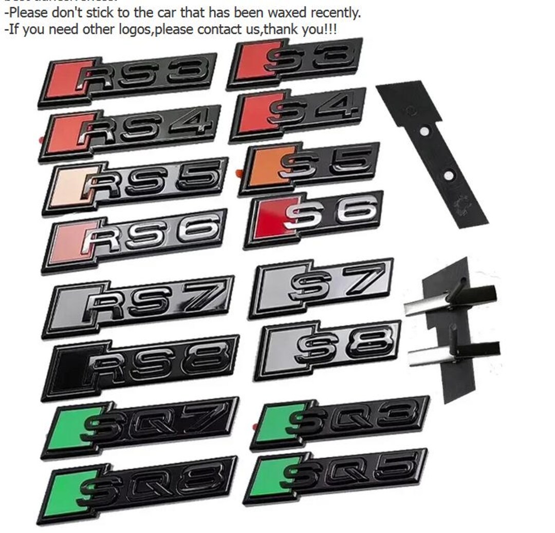 New Type Chose 1 ABS Emblem Badge Letter Grille Car Hood Badge for S3 ...