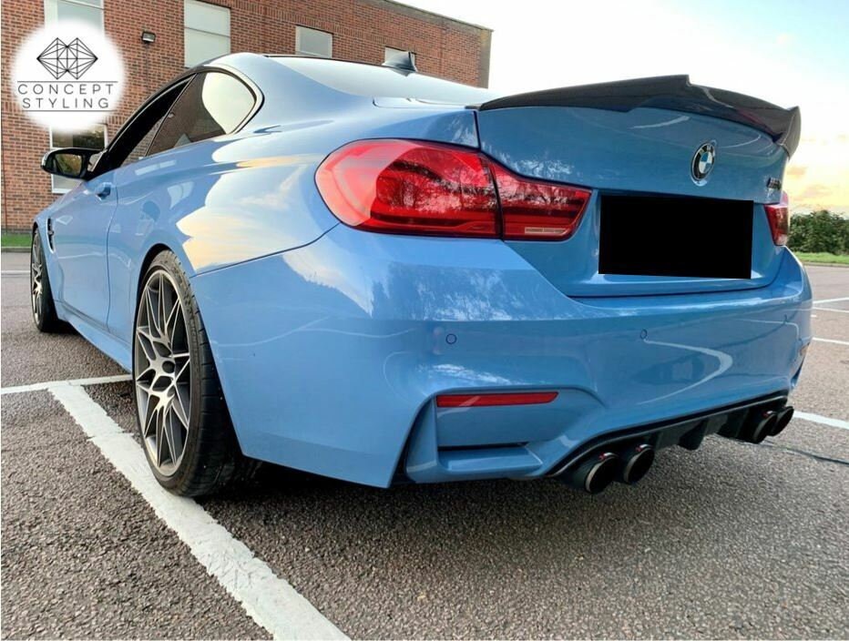 Bmw M4 Coupe Real Carbon Fibre Fiber Spoiler F82 M4 Boot Trunk Lid 2014 ...