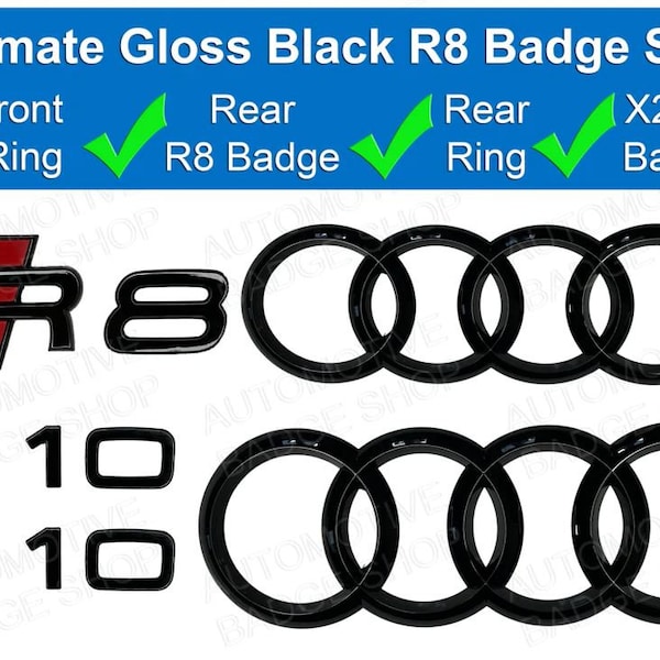 Audi R8 Grille Logo - Etsy