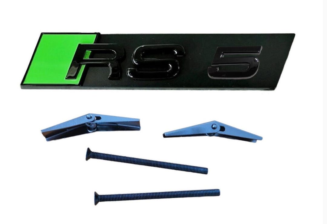 Gloss Green Black Audi RS5 Grille Emblem - Etsy