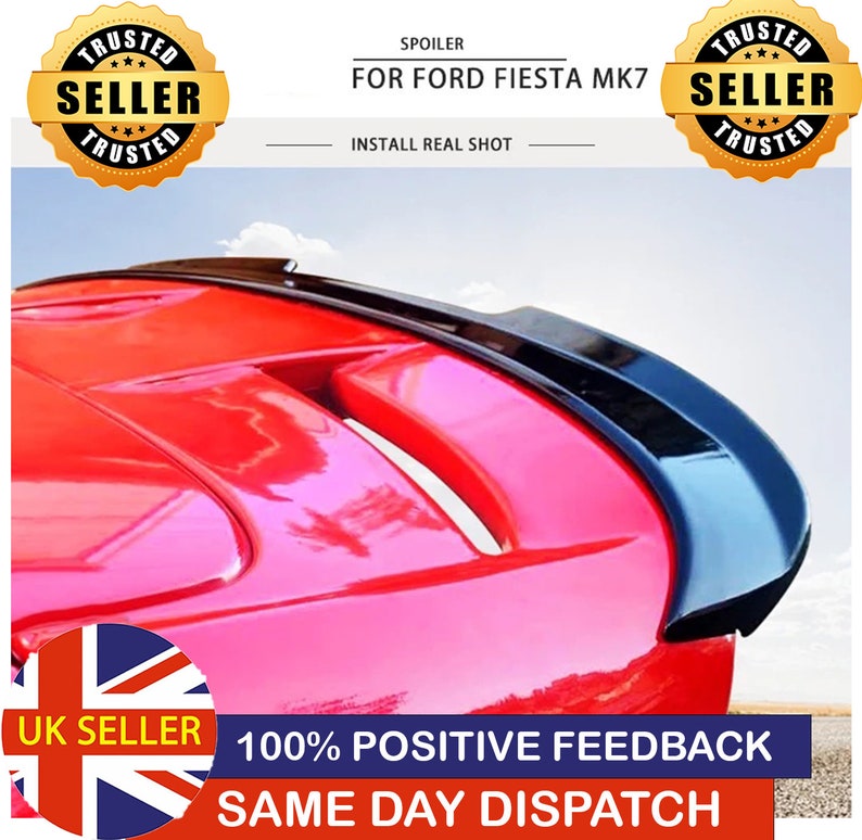 Rear Spoiler Extension Lip Wing Ford Fiesta Mk7-7.5 Zetec S - Etsy
