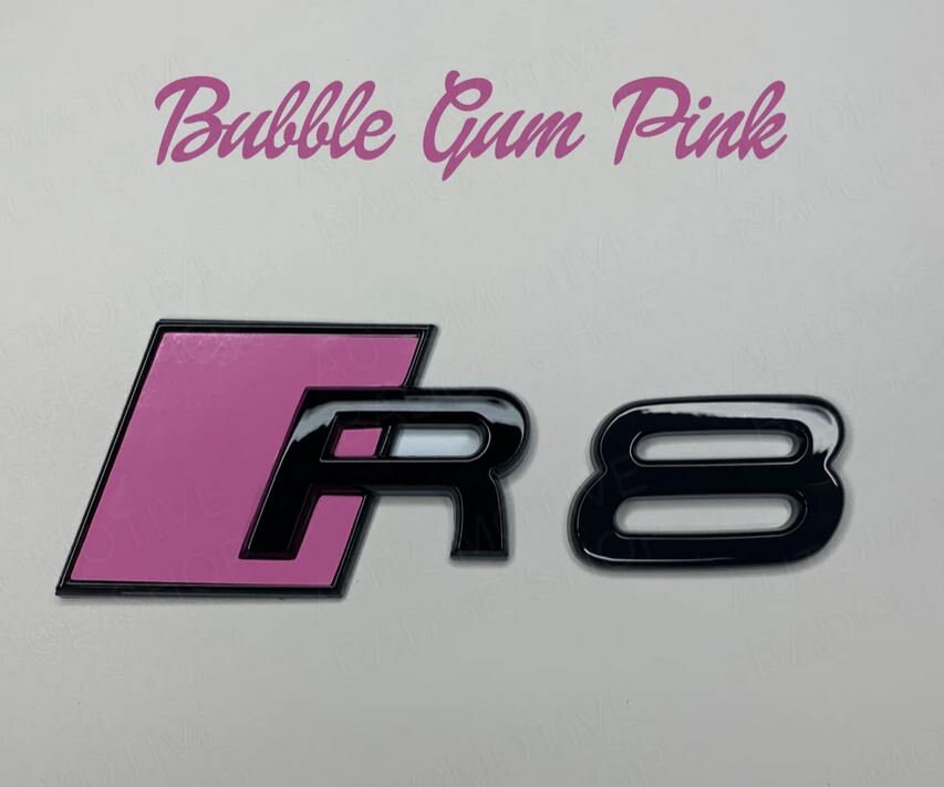 Acid Green R8 Rear Badge Audi R8 Badge Boot Lid Trunk Emblem Bumblebee ...