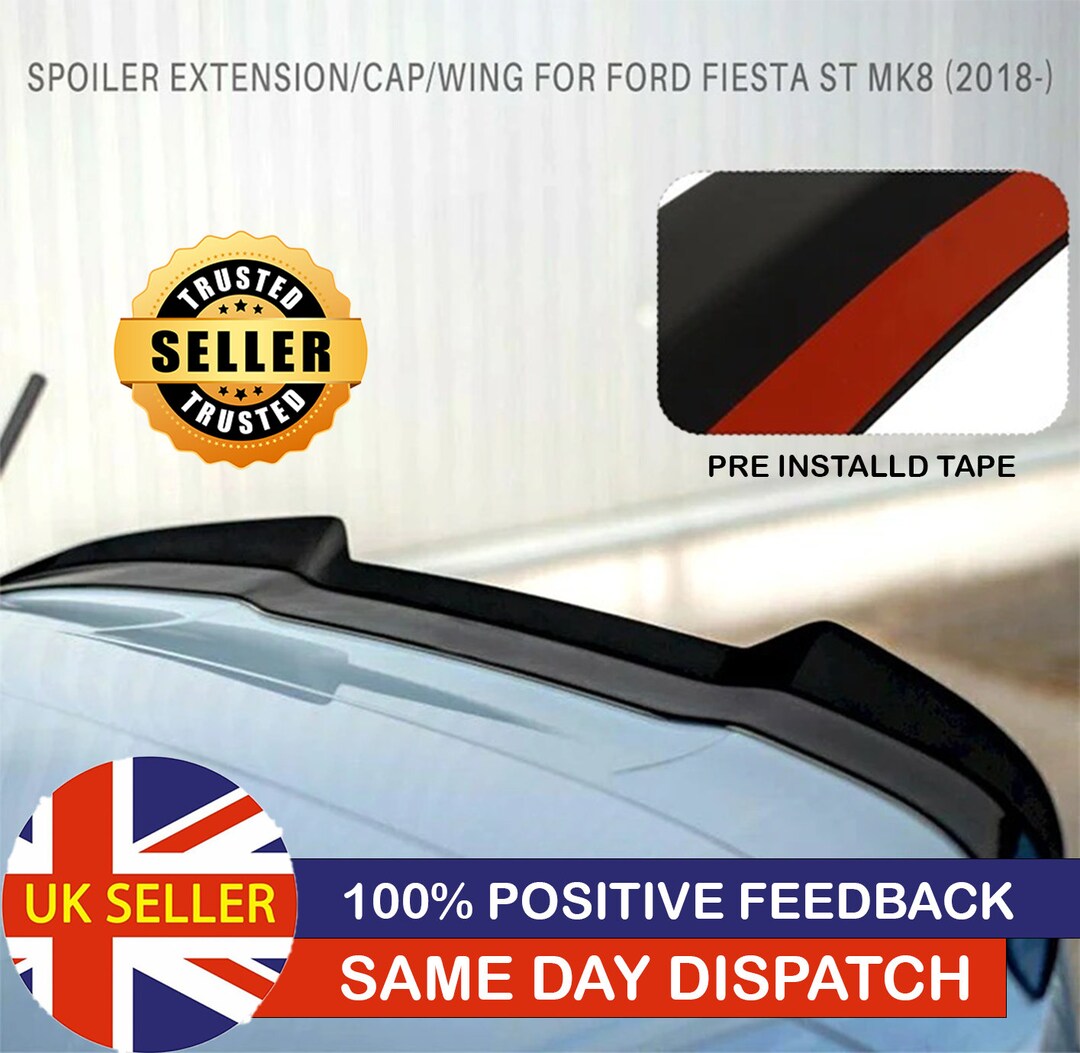Rear Spoiler Extension Lip Wing Ford Fiesta ST | Zetex S Mk8 - Etsy