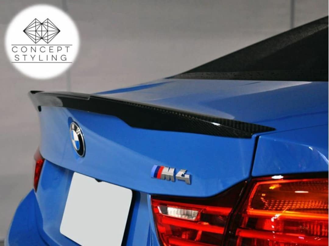 Bmw M4 Coupe Real Carbon Fibre Fiber Spoiler F82 M4 Boot Trunk Lid 2014 ...