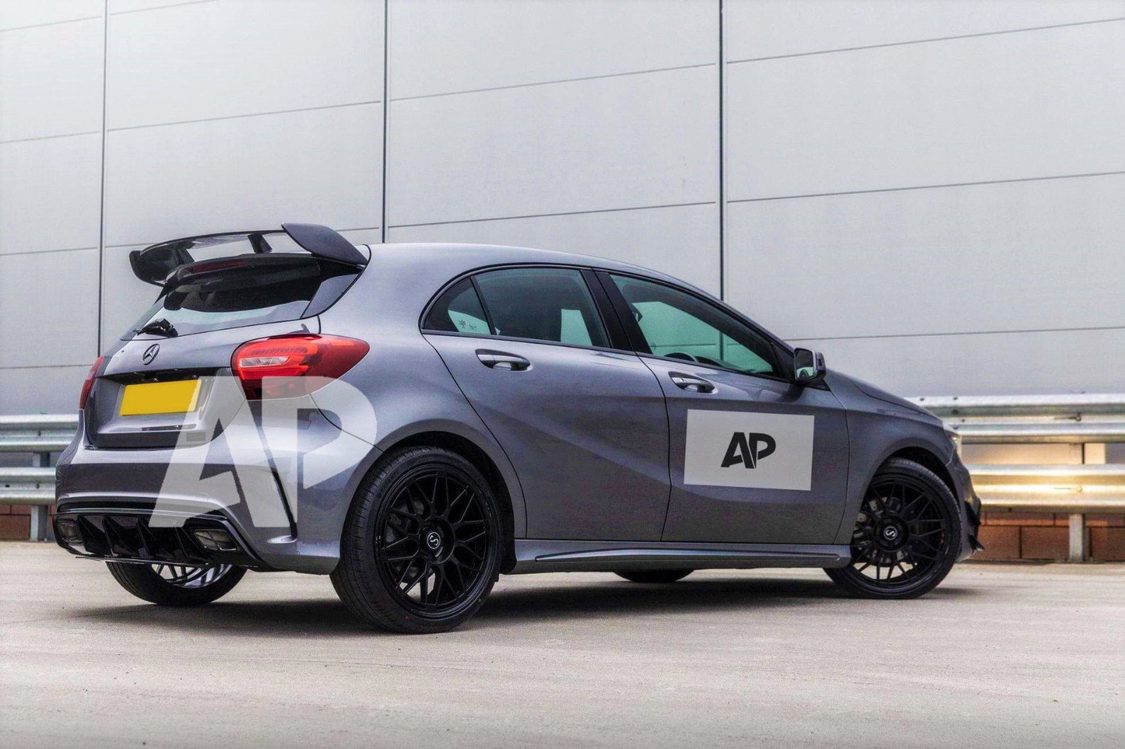 Mercedes 'A45 AMG Style' A Class W176 Gloss Black Boot Roof Spoiler ...