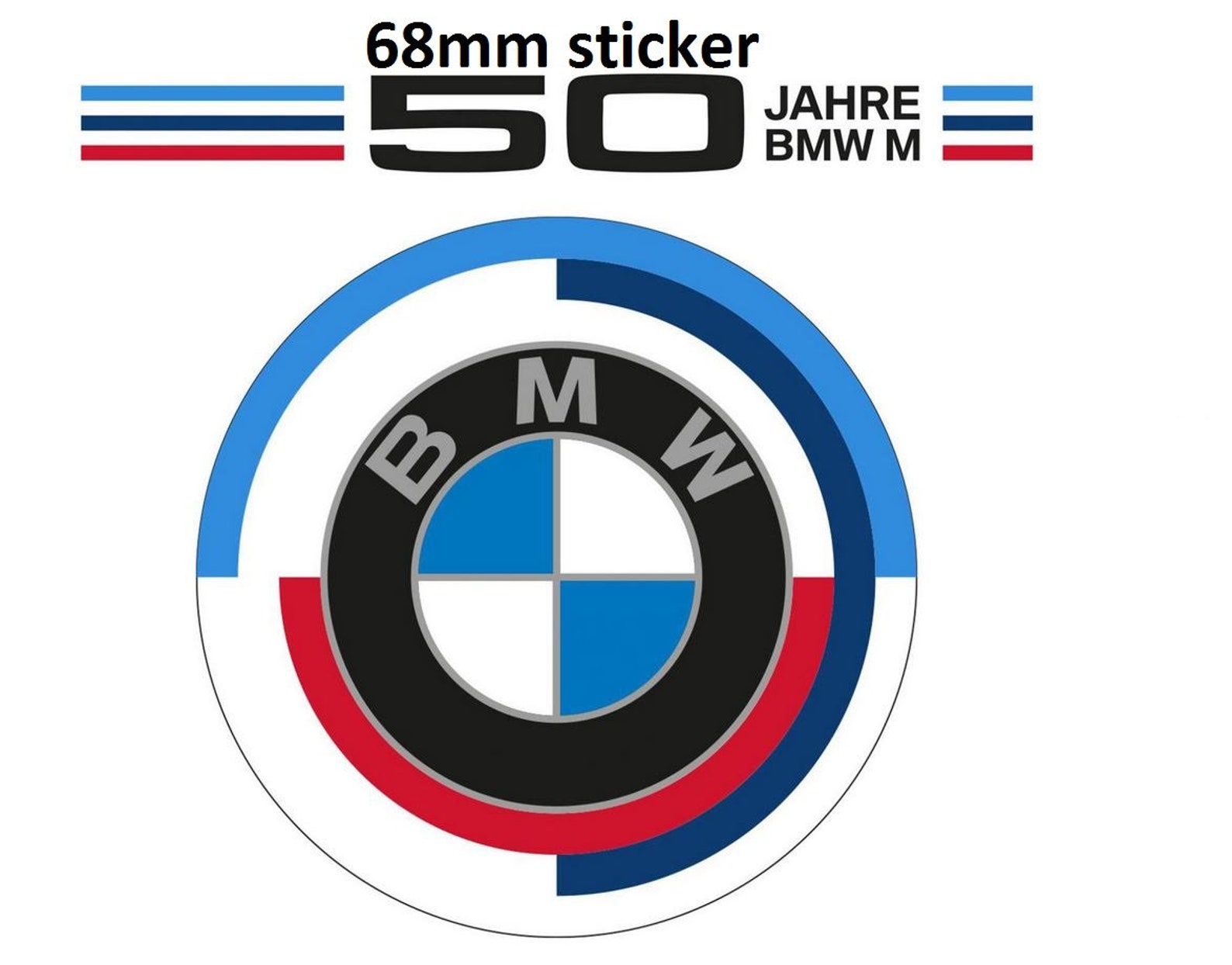 BMW 50th Anniversary 68mm STICKER Fit Z Series - Etsy