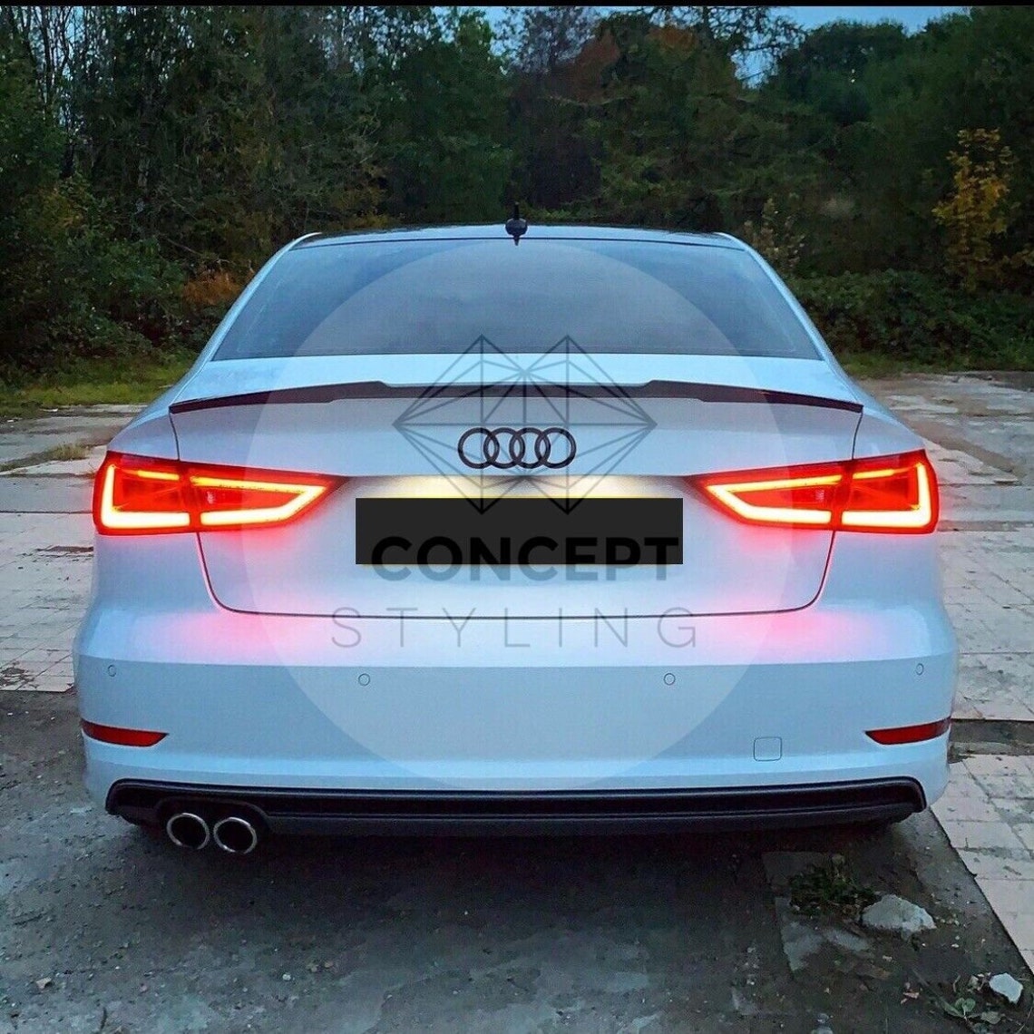 Audi A3 S3 RS3 8V S Line Saloon Gloss Black Boot Trunk Rear Boot ...