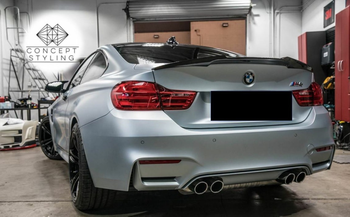 Bmw M4 Coupe Real Carbon Fibre Fiber Spoiler F82 M4 Boot Trunk Lid 2014 ...
