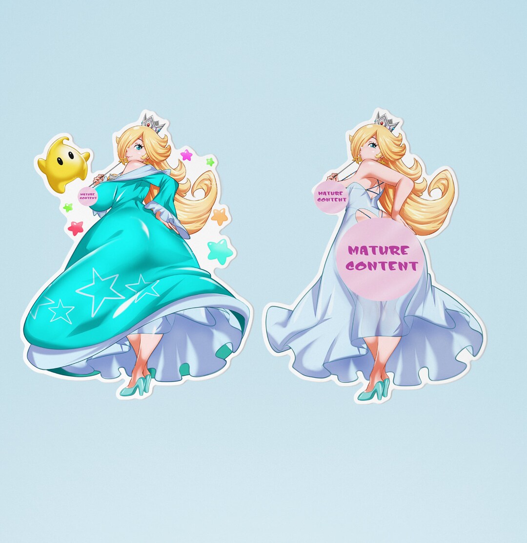2x Dicker Sexy Waifu Rosalina 4 Zoll 10cm Vinyl Die-Cut Sticker Pack ...