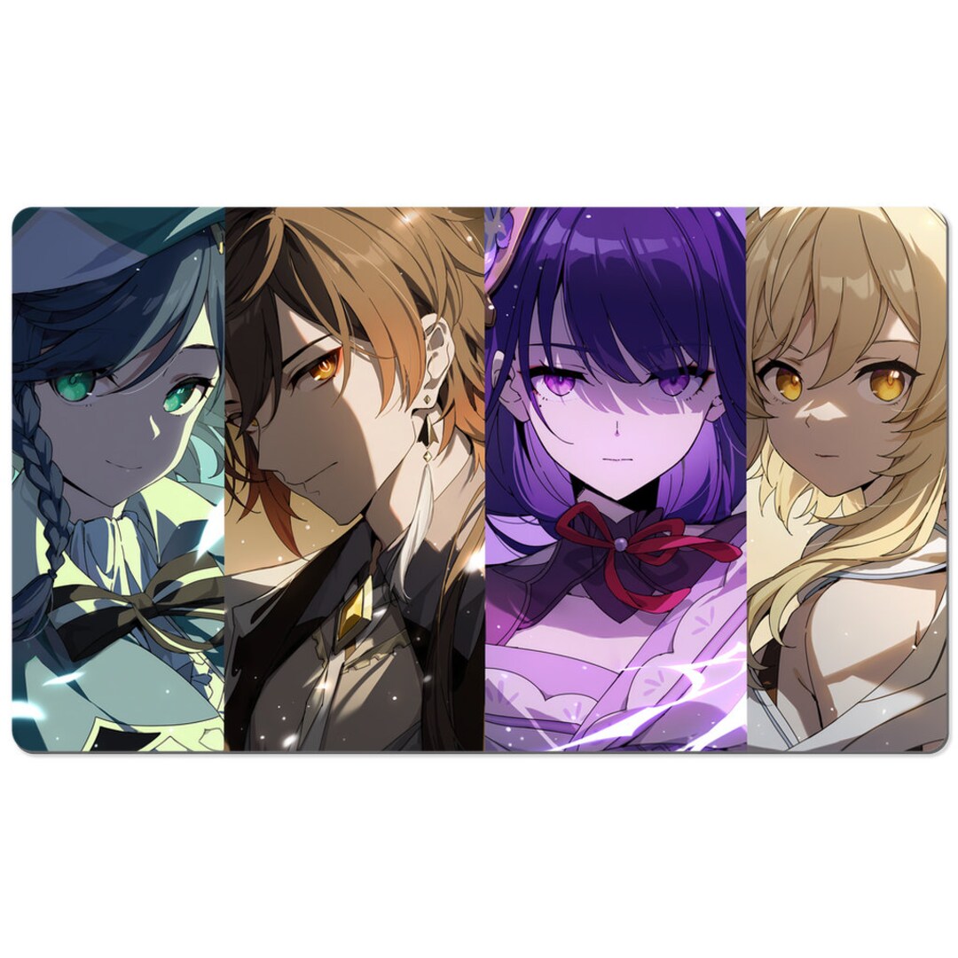 Genshin Waifu & Hasbando 14x24 Inch Gaming Mousepad, MTG Playmat, Large ...