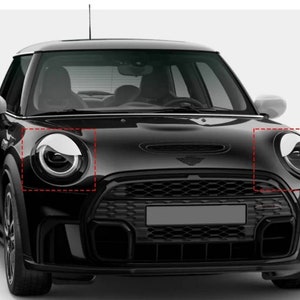 Mini Cooper Headlight Eyelids: Angry Eye Style, ABS Plastic Accessory ...