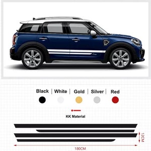 2pcs Side Door Body Skirt Decal Sticker for Mini Cooper Accessory R50 ...