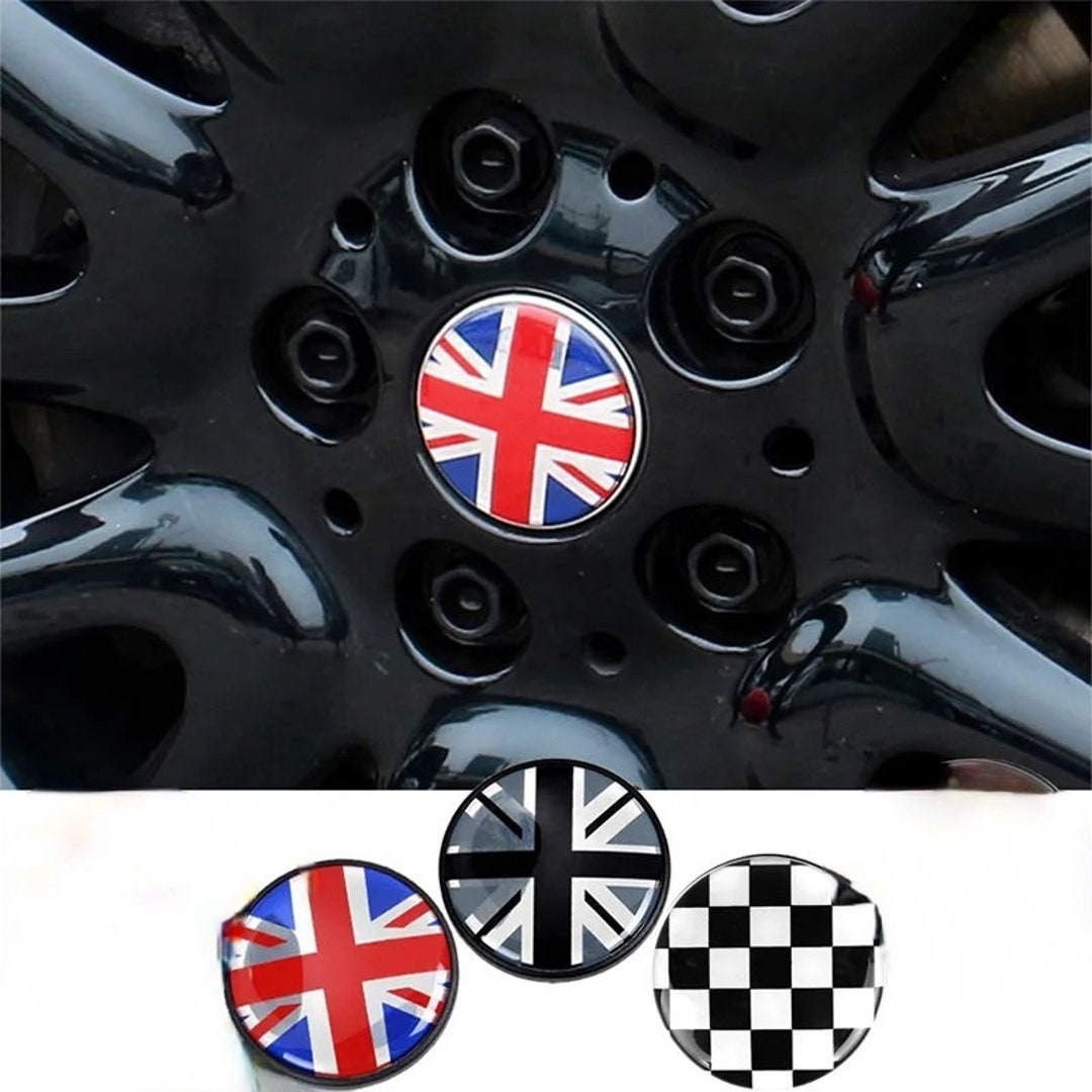 For Mini Cooper 2002-2026 Wheel Center Stickers Crystal Epoxy Decals ...