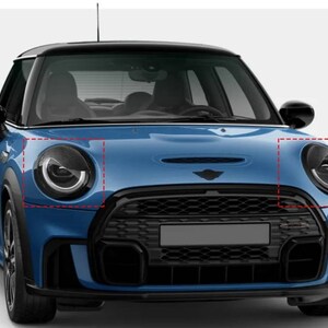 Mini Cooper Headlight Eyelids: Angry Eye Style, ABS Plastic Accessory ...