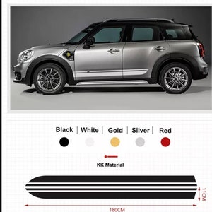 2pcs Side Door Body Skirt Decal Sticker for Mini Cooper Accessory R50 ...