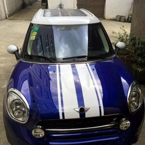 2pcs Set Hood Stripes Stickers Decals for Mini Cooper 2001-2022 ...