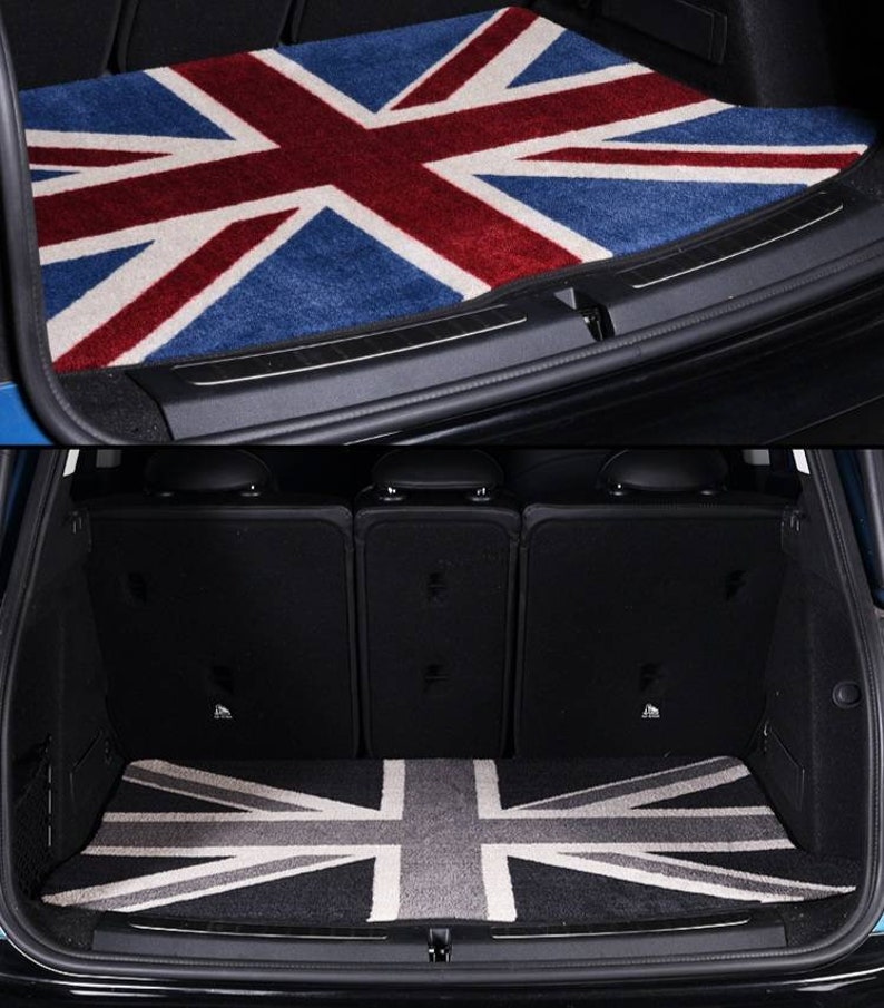 Union Jack Car Trunk Mat: Custom Fit Mini Cooper Floor Protector - Etsy