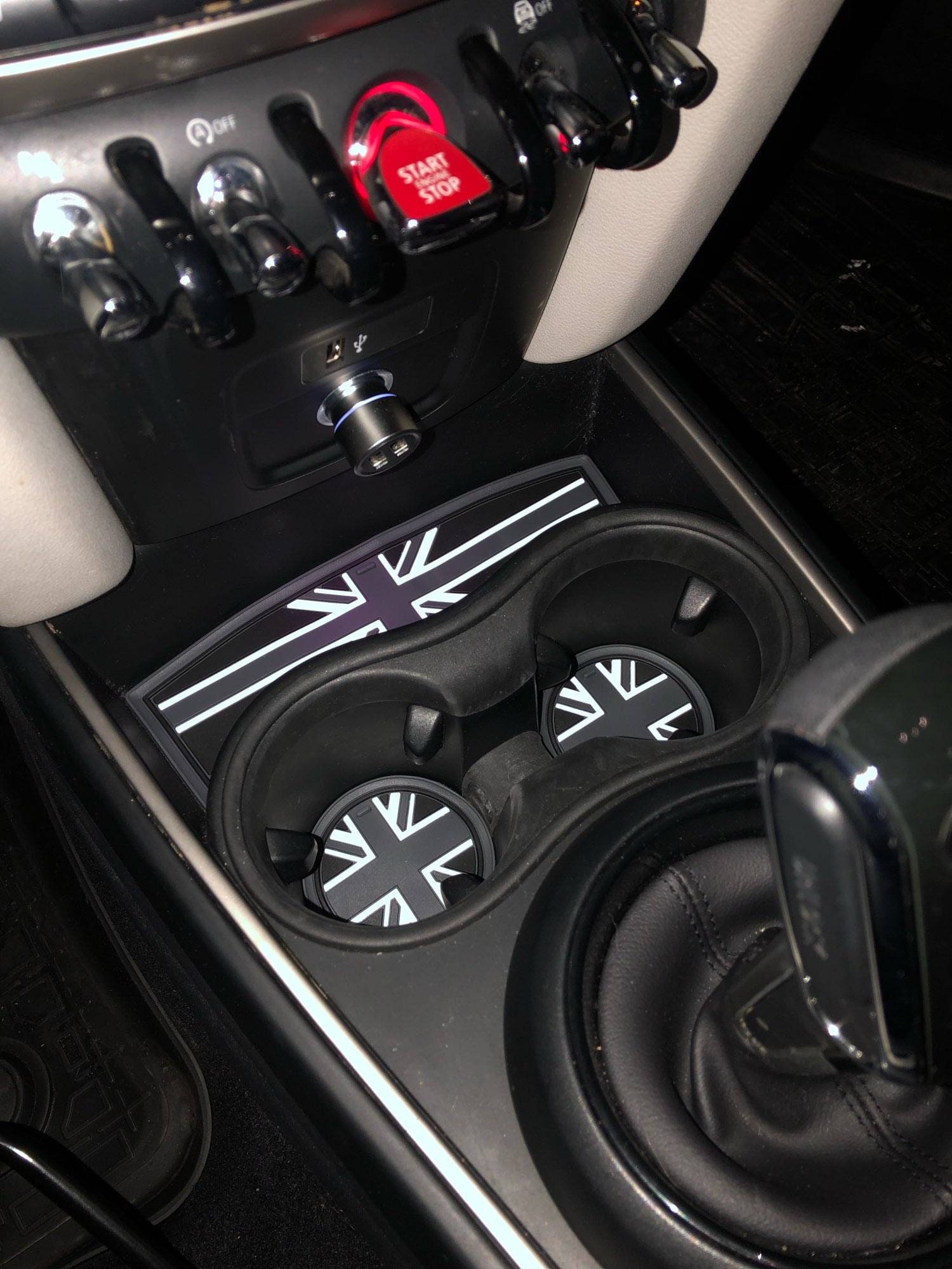 Door Cup Holder Groove Anti Slip Rubber Mat Decor Drink Holder Anti skid Union Jack Grey for MINI Cooper R56 R60 F56 F55 F54 F60 2007 2023 Etsy UK