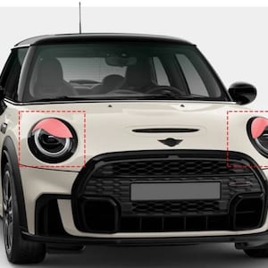 Mini Cooper Headlight Eyelids: Angry Eye Style, ABS Plastic Accessory ...