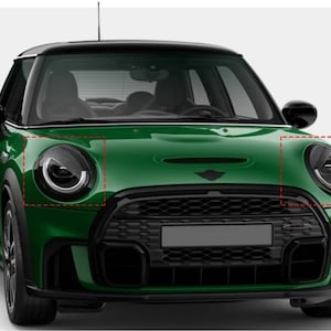 Mini Cooper Headlight Eyelids: Angry Eye Style, ABS Plastic Accessory ...