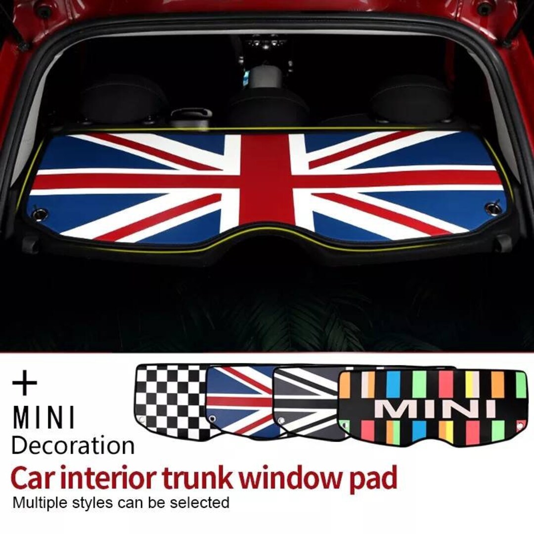 Car Interior Trunk Cover Pad PU Leather Velcro for Mini Cooper ...