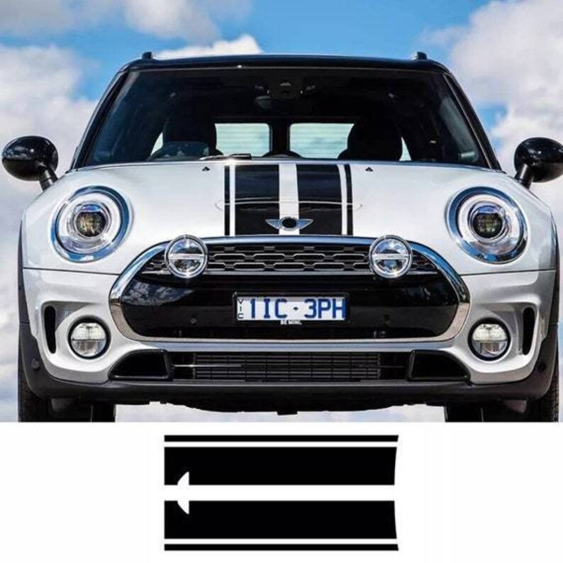 2pcs Set Hood Stripes Stickers Decals for Mini Cooper - Etsy