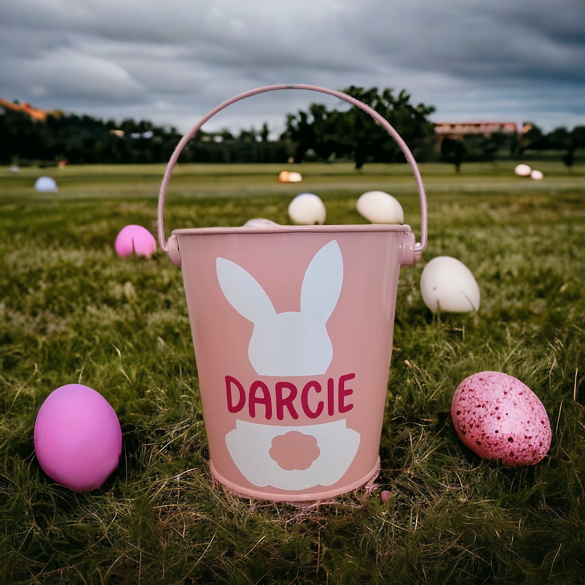 Personalised Easter Bucket Custom Easter Bucket Hunting Bucket Egg Hunt ...