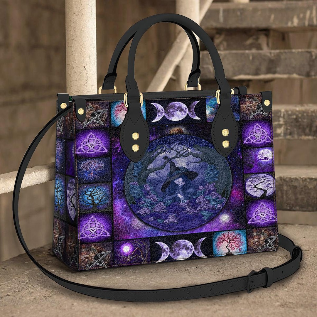 Wicca Leather Bag Crossbody Bag Woman Shoulder Bag Gift for - Etsy