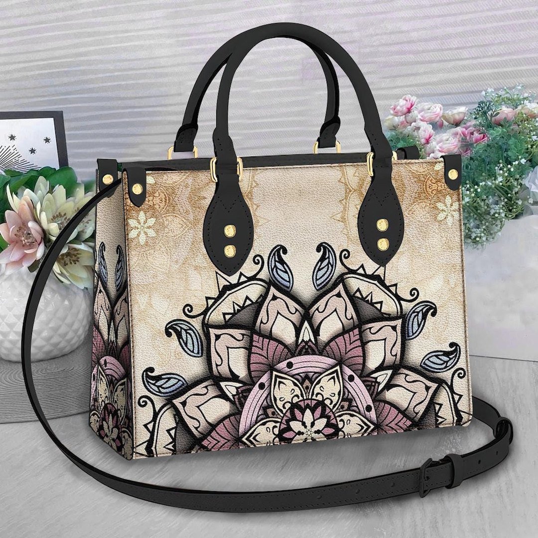 Mandala Leather Bag, Crossbody Bag, Woman Shoulder Bag, Gift for ...