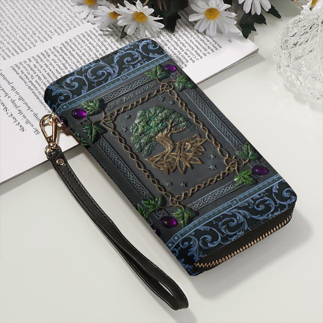 Tree of Life Memorable Gift Leather Wallet, Wallet, Zipper Wallet ...